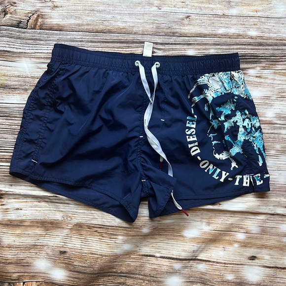 Diesel | Shorts | Diesel Coralrif Mohawk Swim Shorts Navy | Poshmark